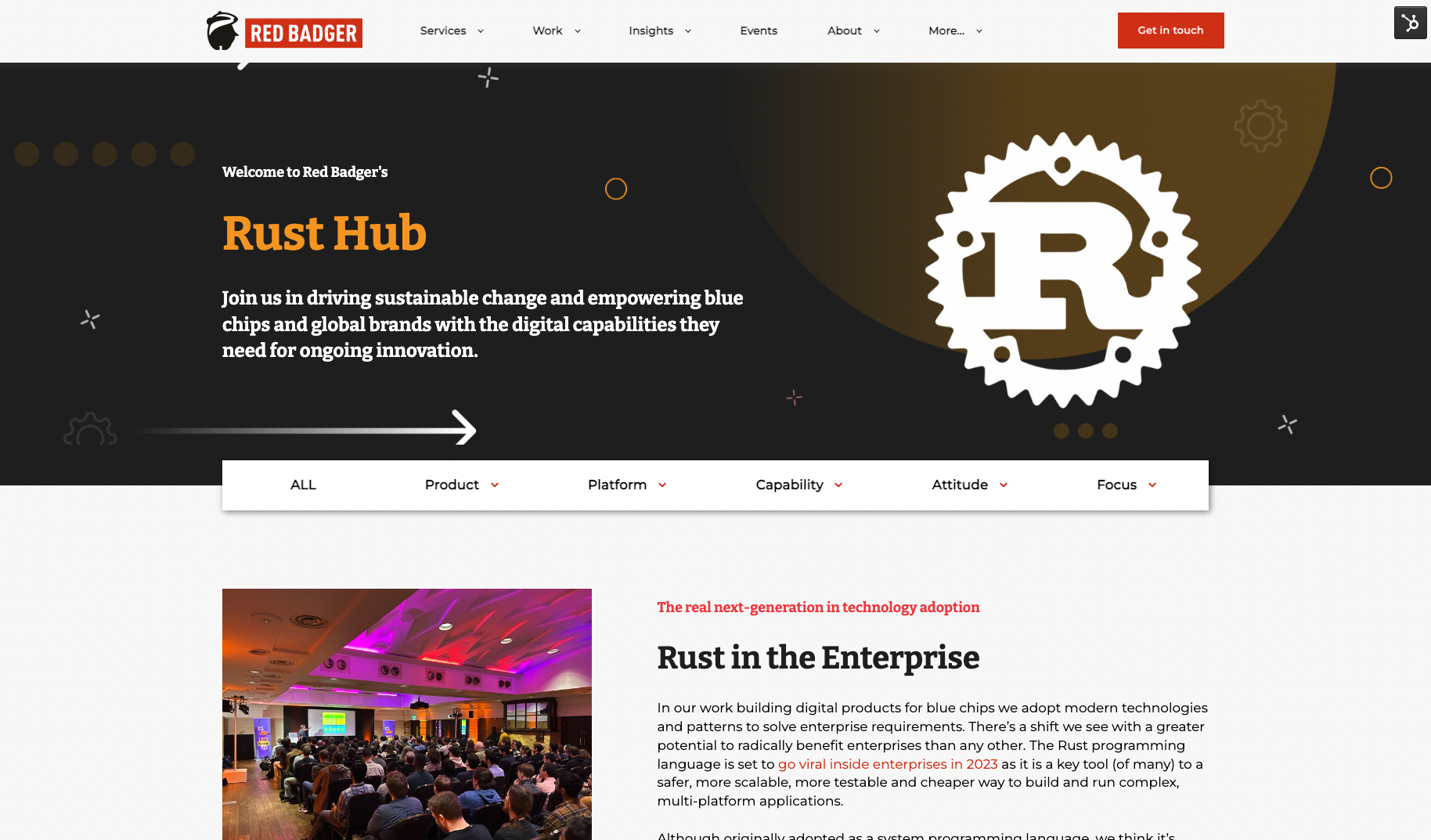 We Love Rust | RUST HUB | Red Badger Insights